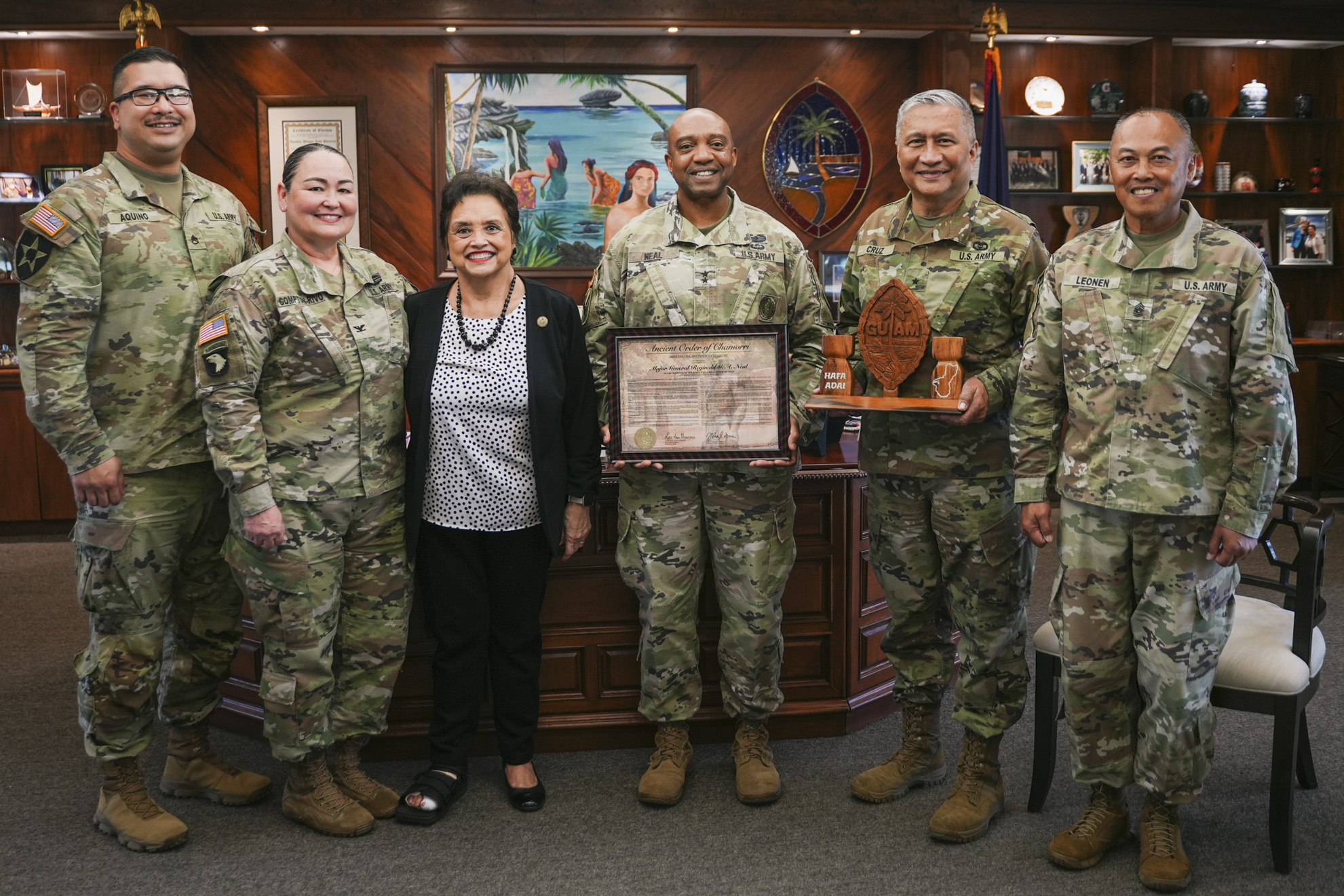 Major General Reginald Neal honored by Guam Governor > U.S. Army ...