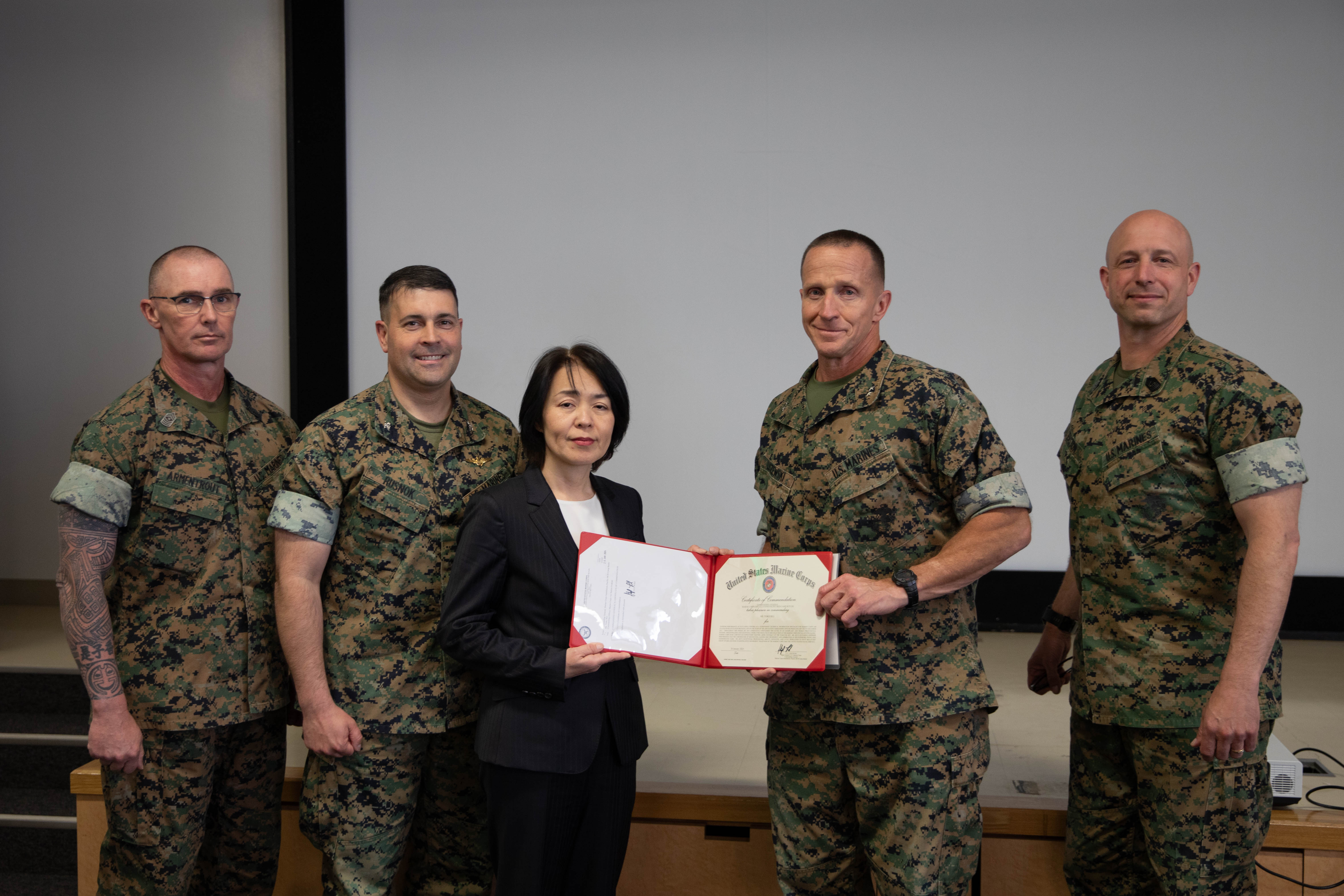 MCIPAC Command General and Sgt. Maj. Visit MCAS Iwakuni