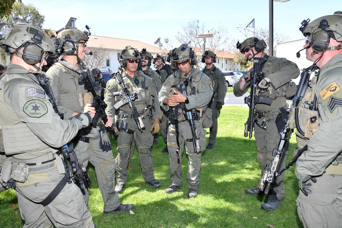 61 SFS hosts LAPD and Orange County Sheriff SWAT teams for first training scenario in over ten ...