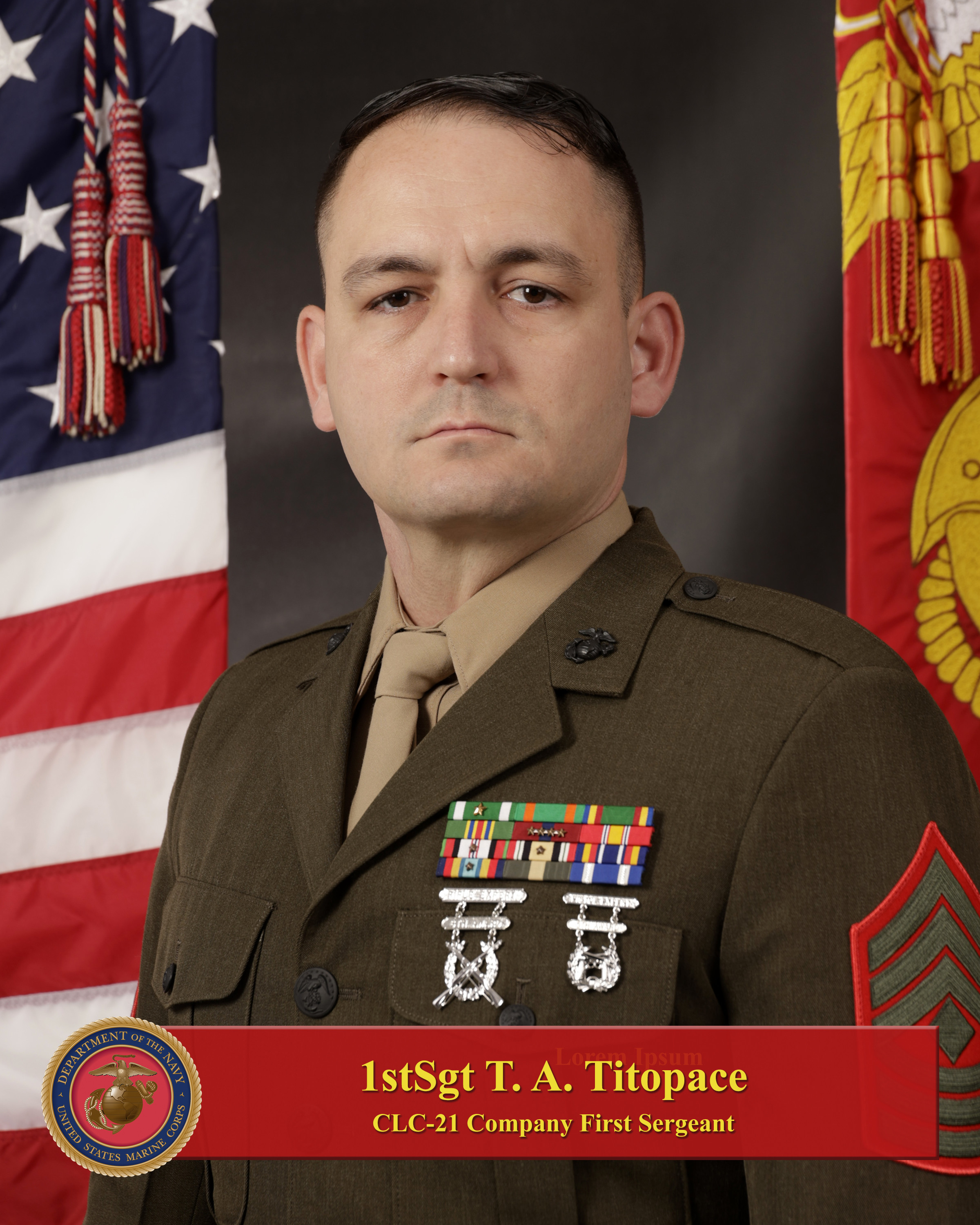 First Sergeant Travis A. Titopace > Marine Corps Air Station Cherry ...