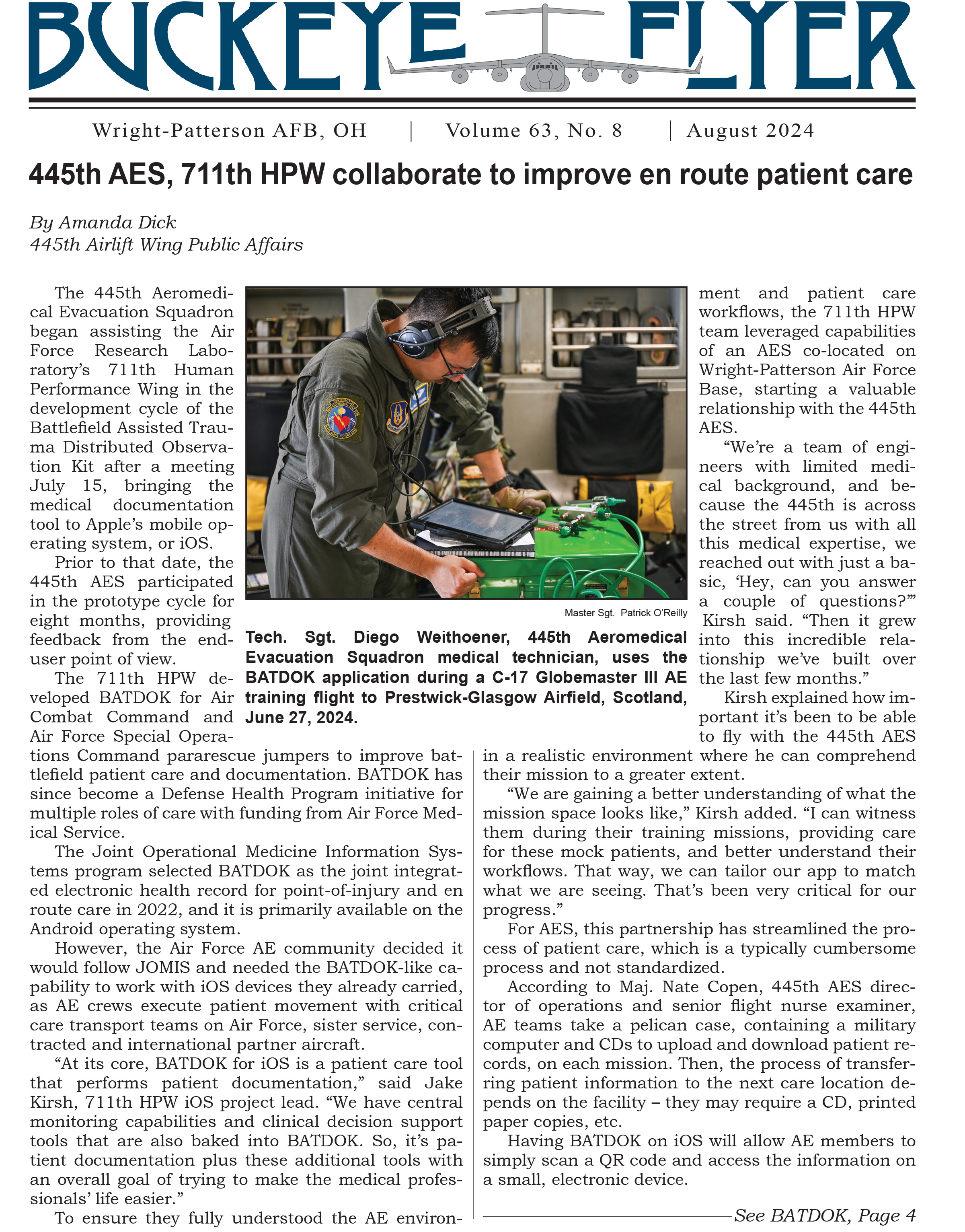 August Buckeye Flyer now available > 445th Airlift Wing > Article Display