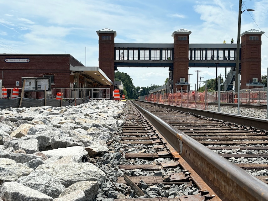 All aboard! Quantico Train Station rolls toward commuter, pedestrian ...