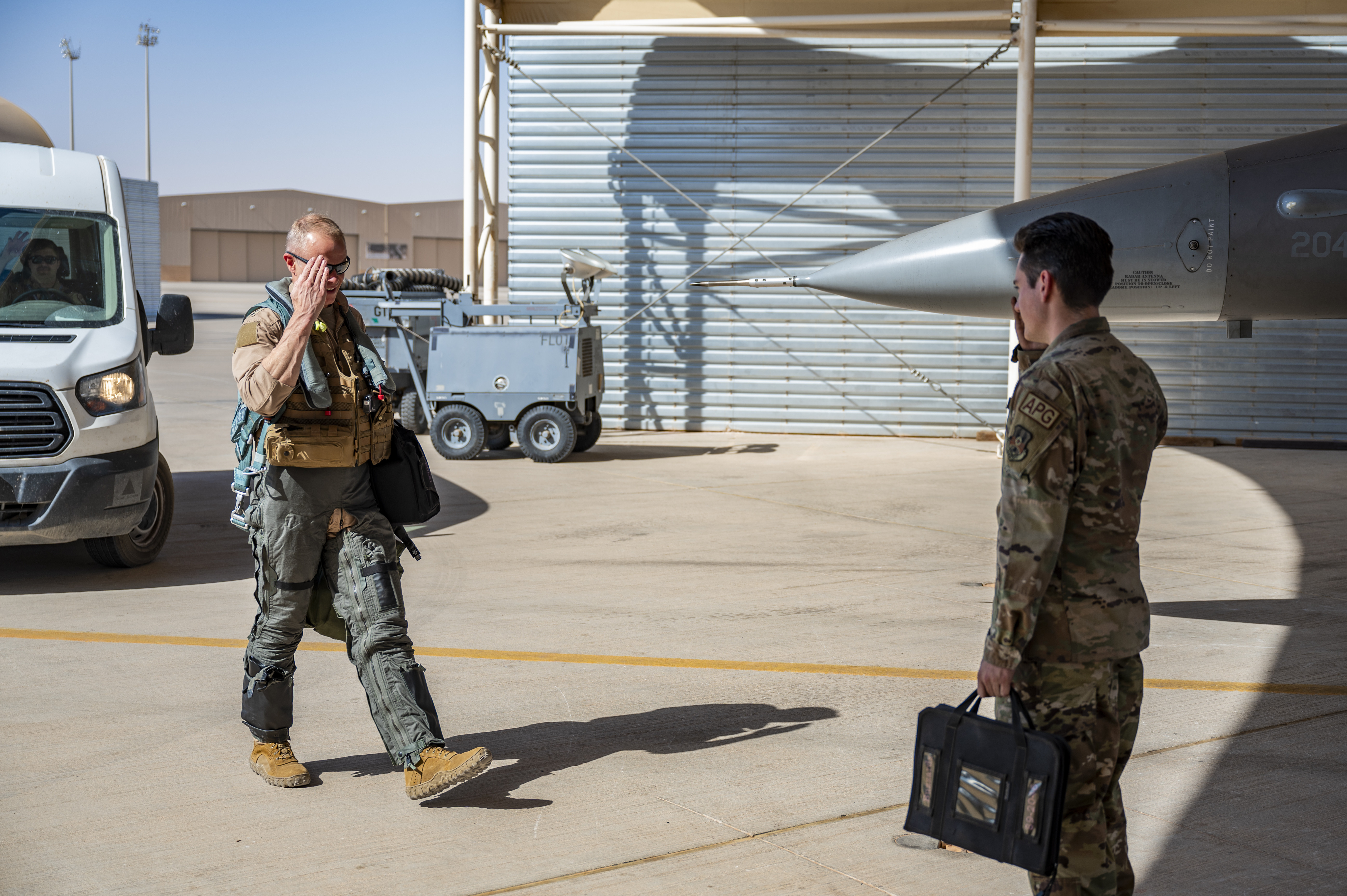 AFCENT commander leads mission-ready airpower during first fligh