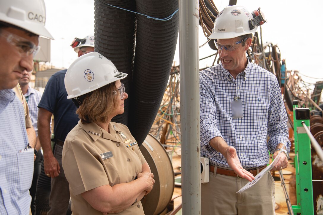 CNO Visits HII-NNS for Quality of Service Updates