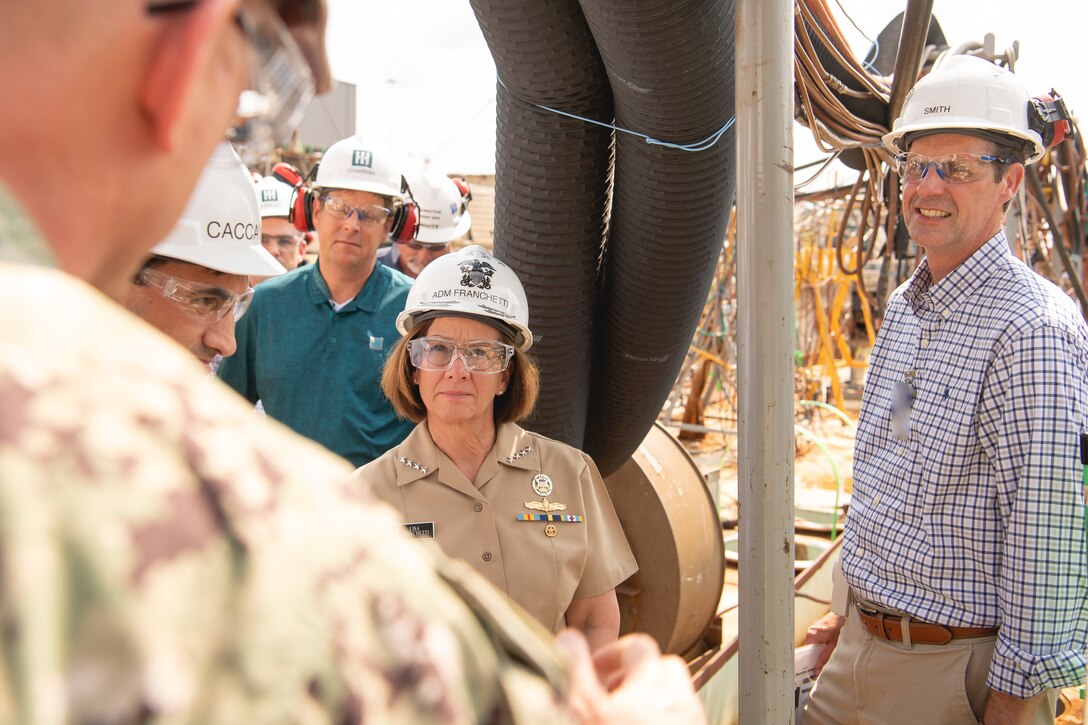 CNO Visits HII-NNS for Quality of Service Updates