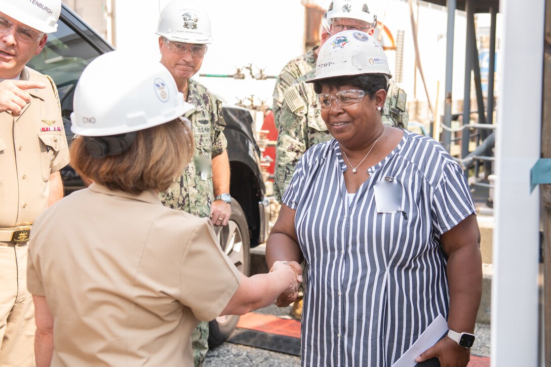 CNO Visits HII-NNS for Quality of Service Updates