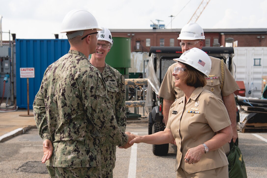 CNO Visits HII-NNS for Quality of Service Updates