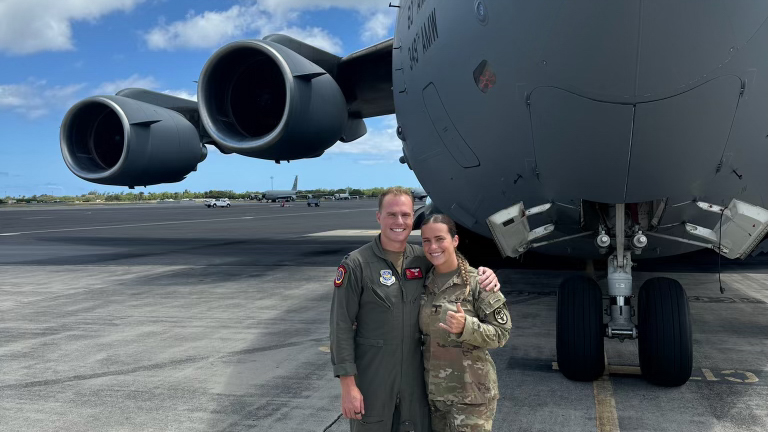 Air Force brother and Army sister deliver medical transport in joint ...