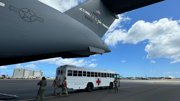 Air Force brother and Army sister deliver medical transport in joint ...