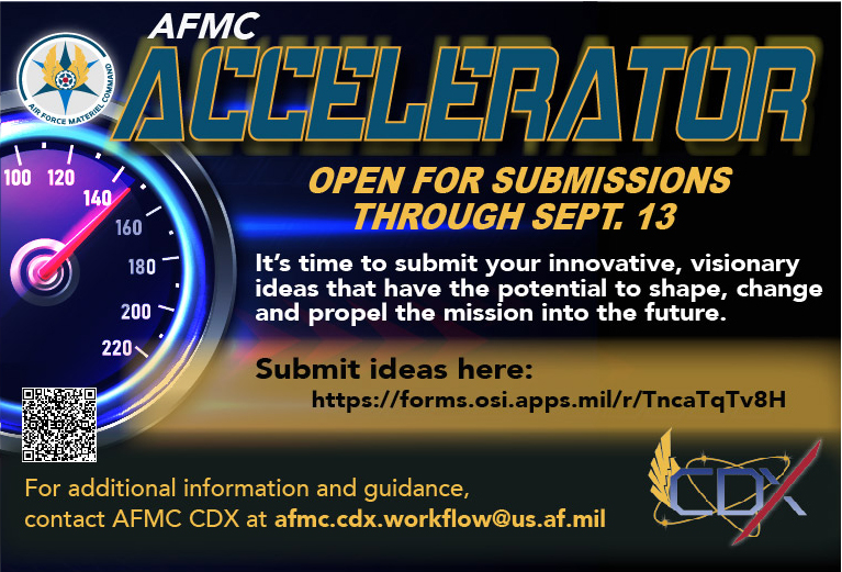 AFMC Accelerator seeks innovative, visionary ideas through Sept. 13 ...