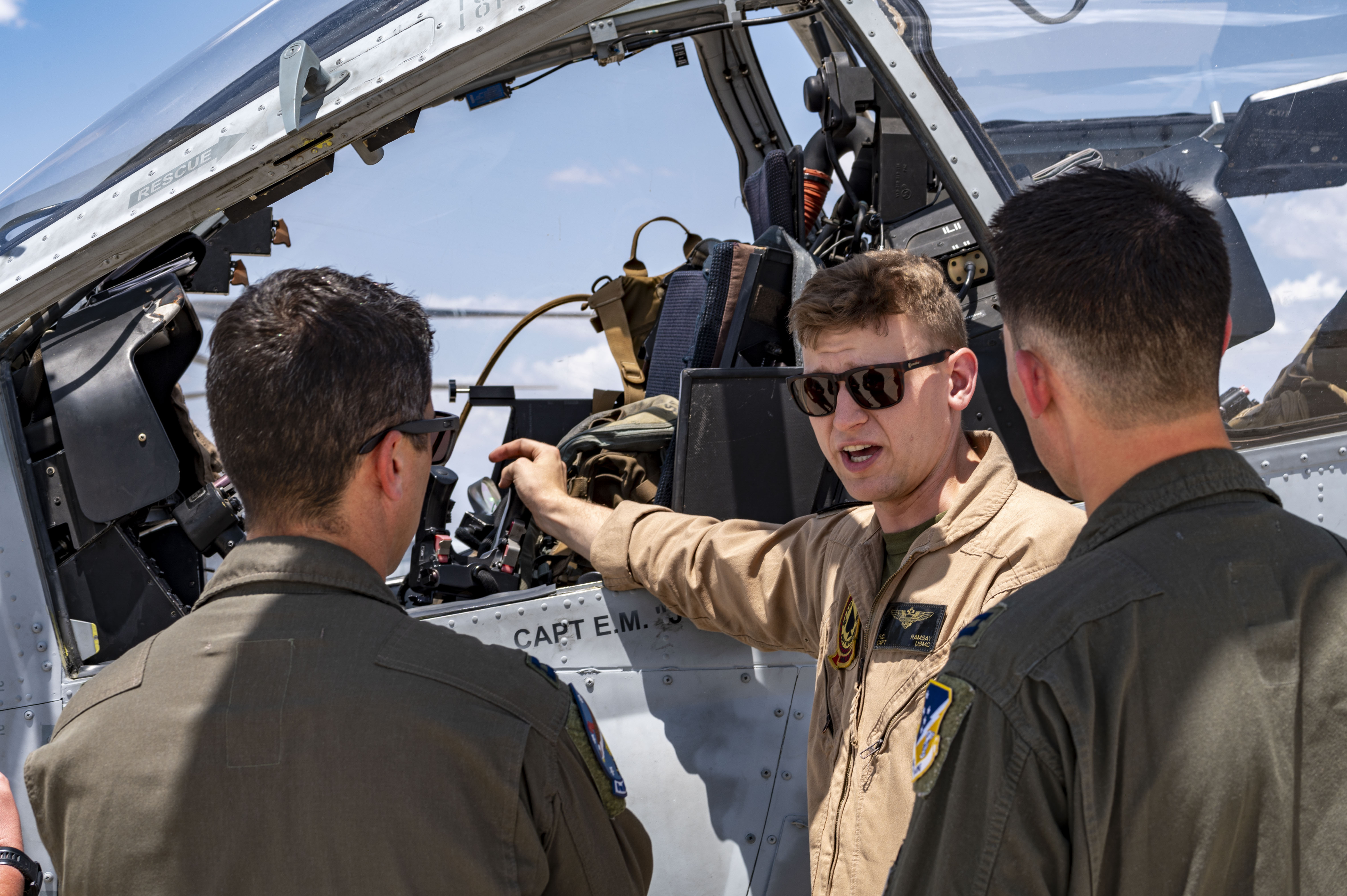 6th Attack Squadron hosts Marine Corps pilots for partnership tour ...