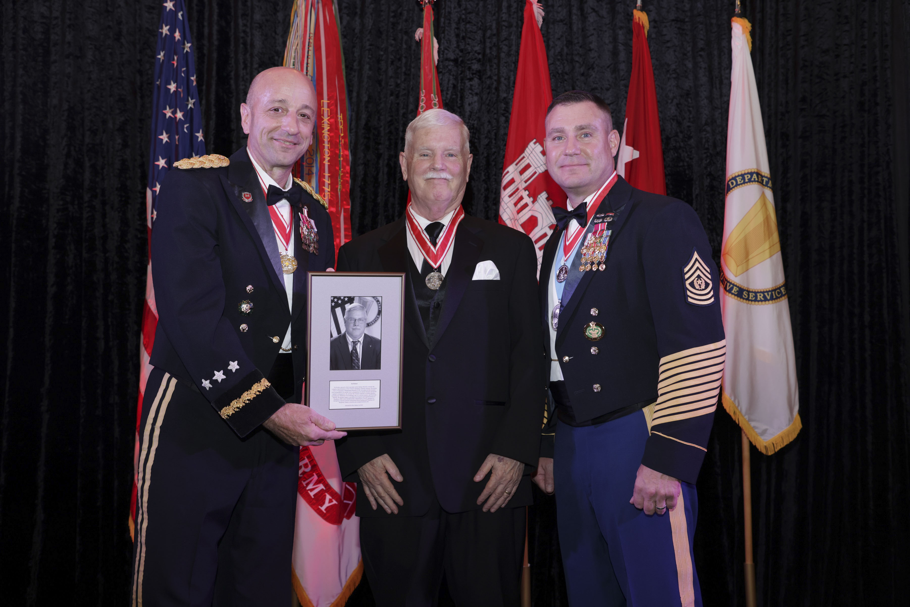 Individuals honored for service to the Engineer Regiment at Annual ...