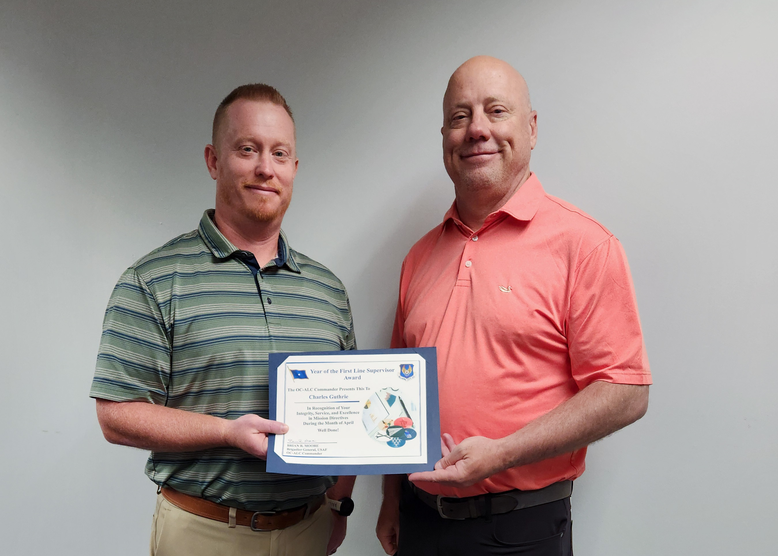 First-line supervisors recognized for excellence at OC-ALC > Tinker Air ...