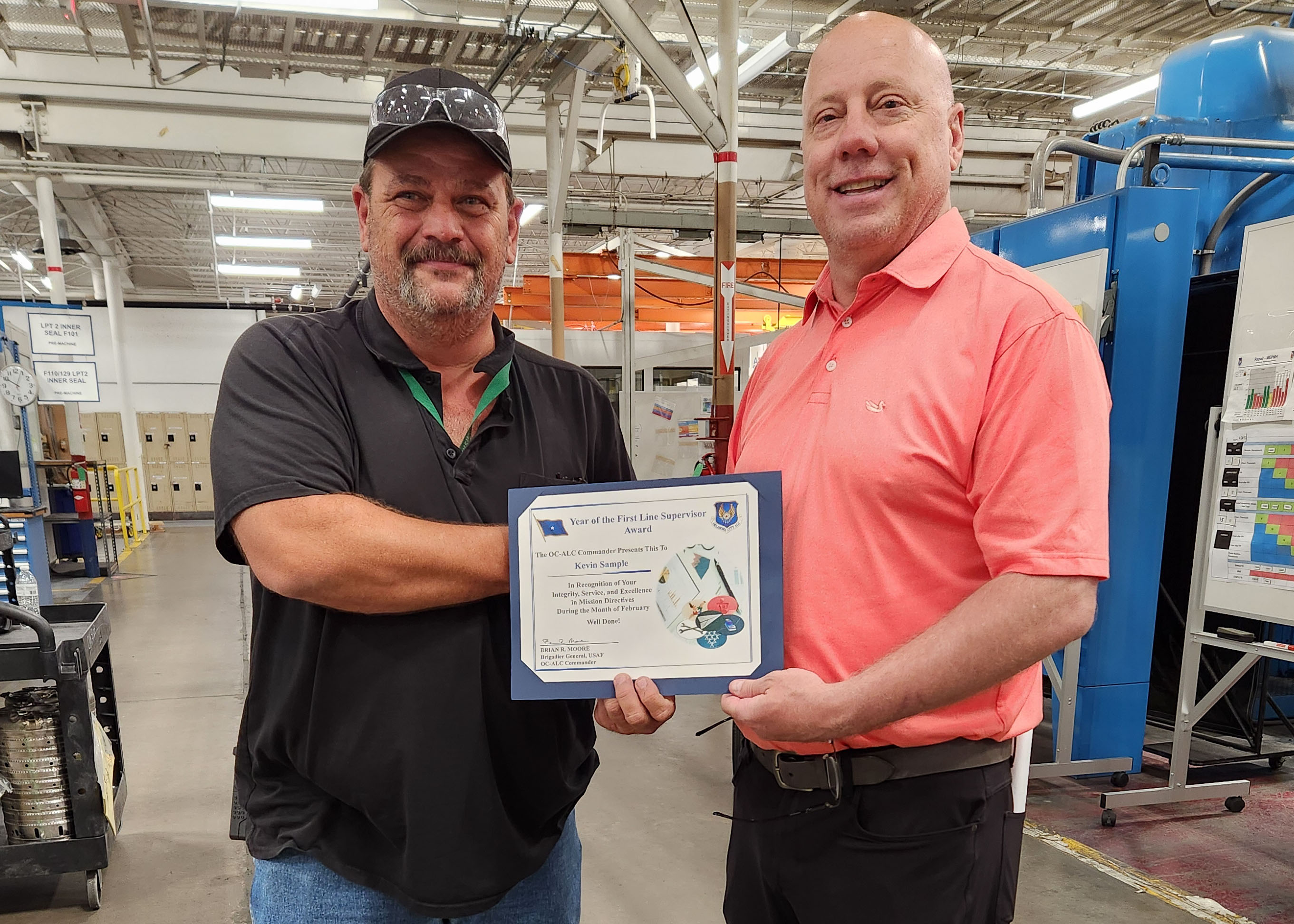 First-line supervisors recognized for excellence at OC-ALC > Tinker Air ...