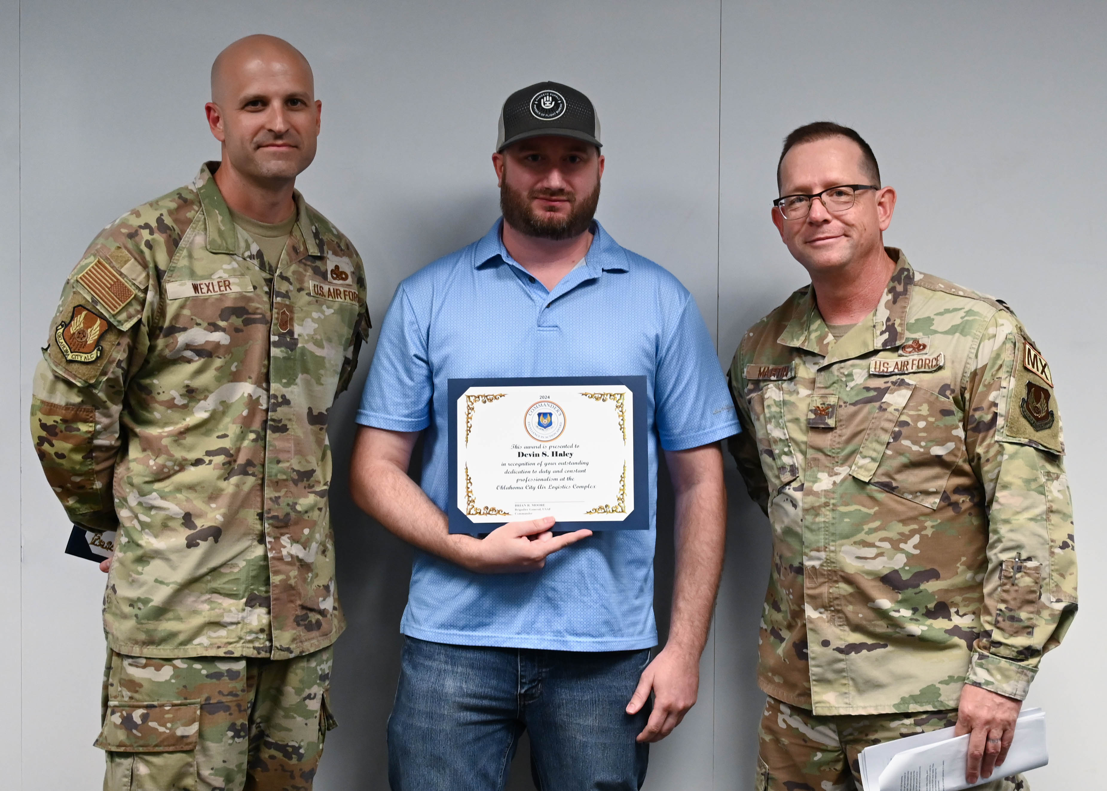 Exceptional OC-ALC performers recognized by commander > Tinker Air ...