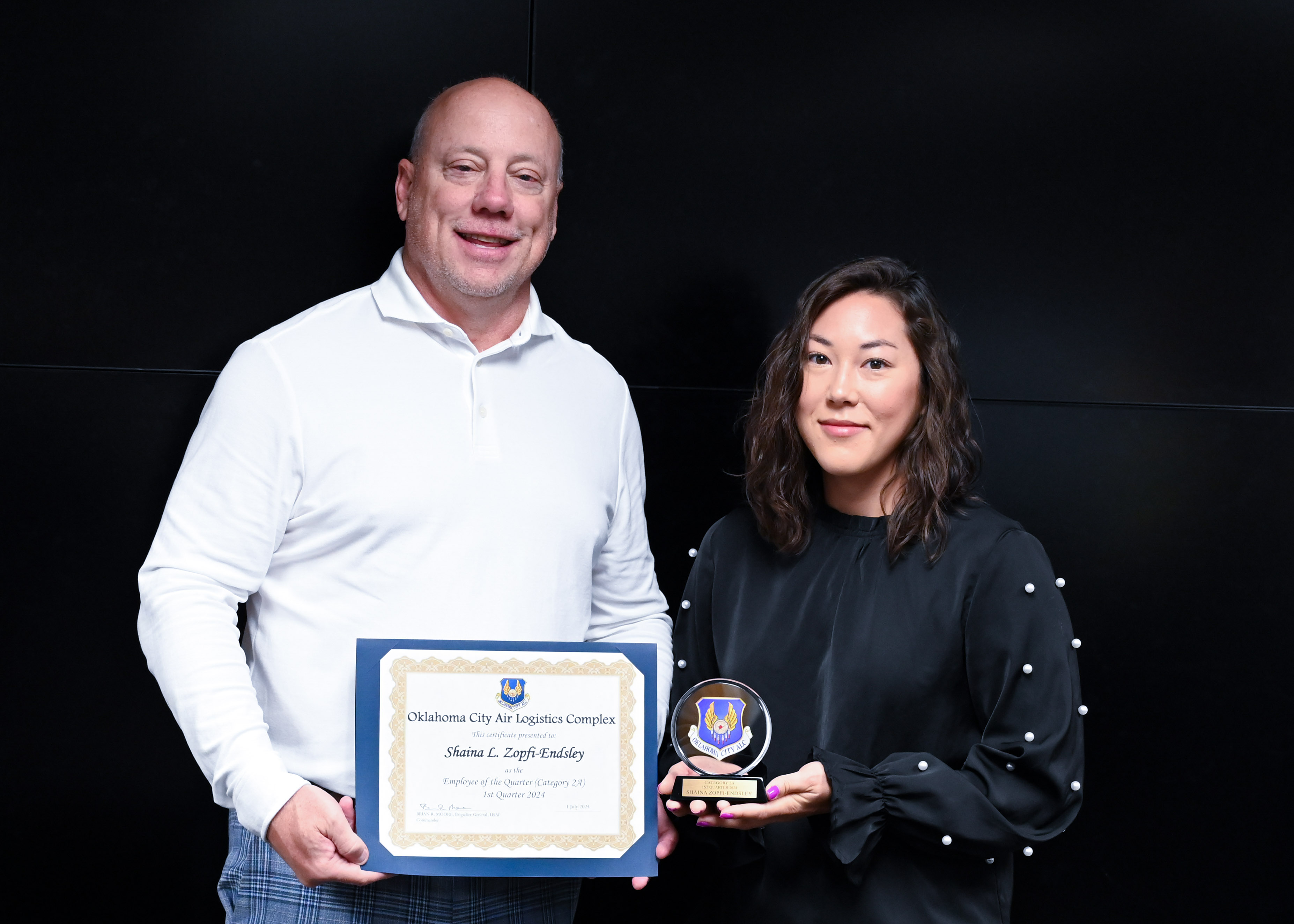 Quarterly award winners recognized at OC-ALC > Tinker Air Force Base ...