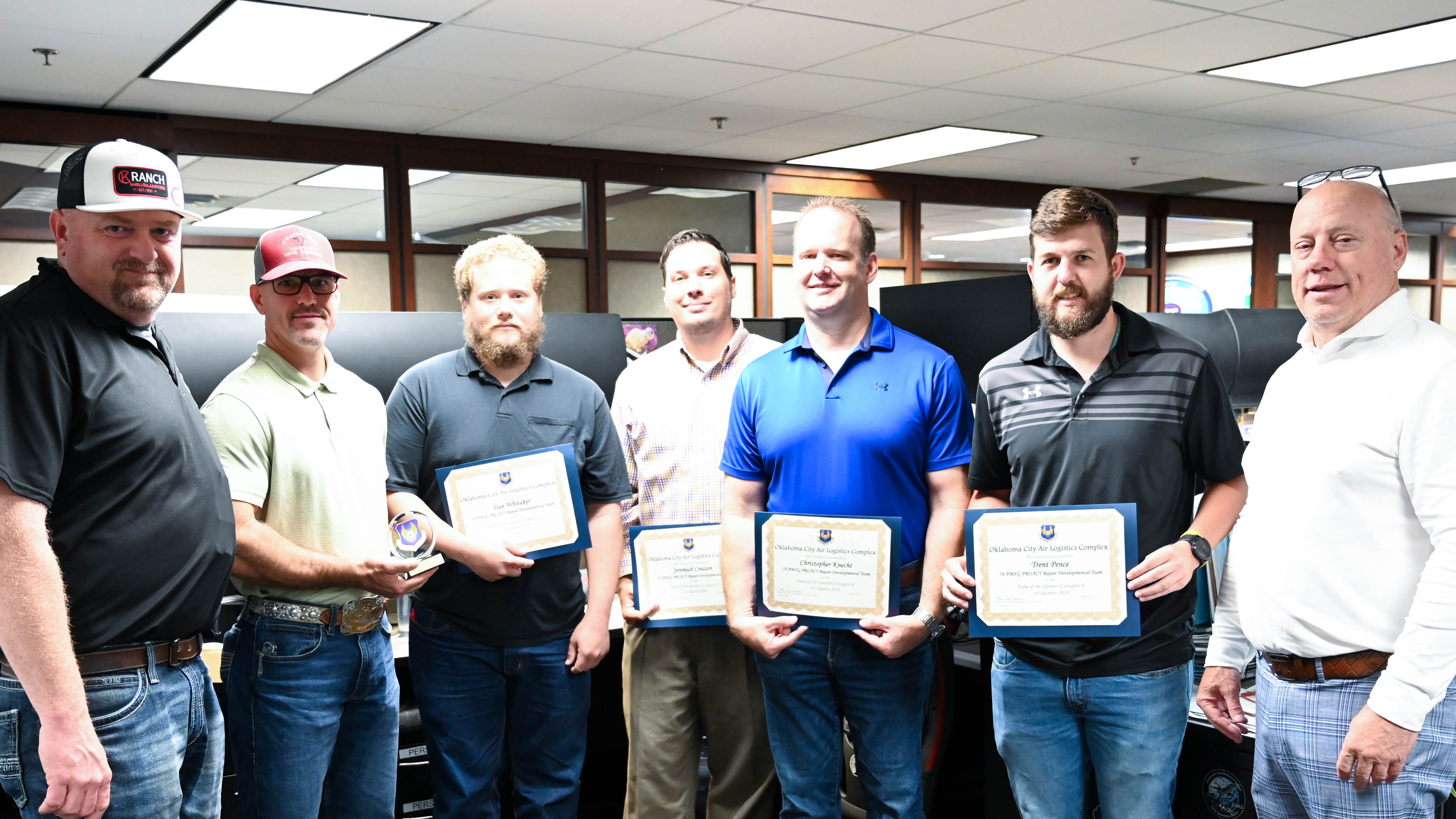 Quarterly award winners recognized at OC-ALC > Tinker Air Force Base ...