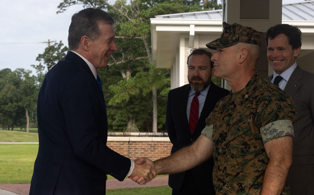 MCAS Cherry Point Hosts NC Gov. Cooper and NCCC