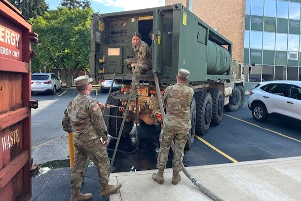 28th ECAB Soldiers aid local hospital after Tropical Storm Debby ...