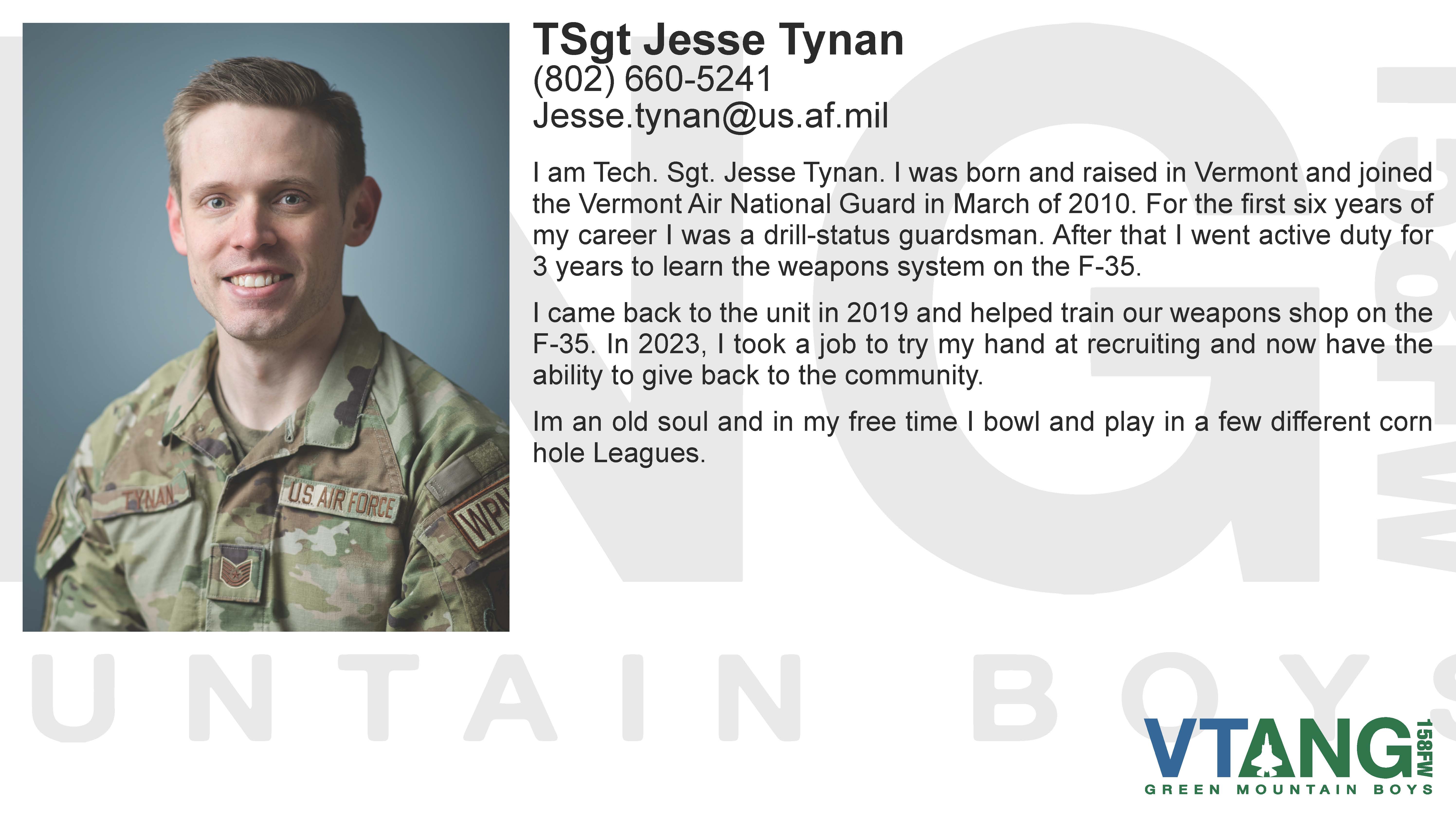 Meet TSgt Tynan