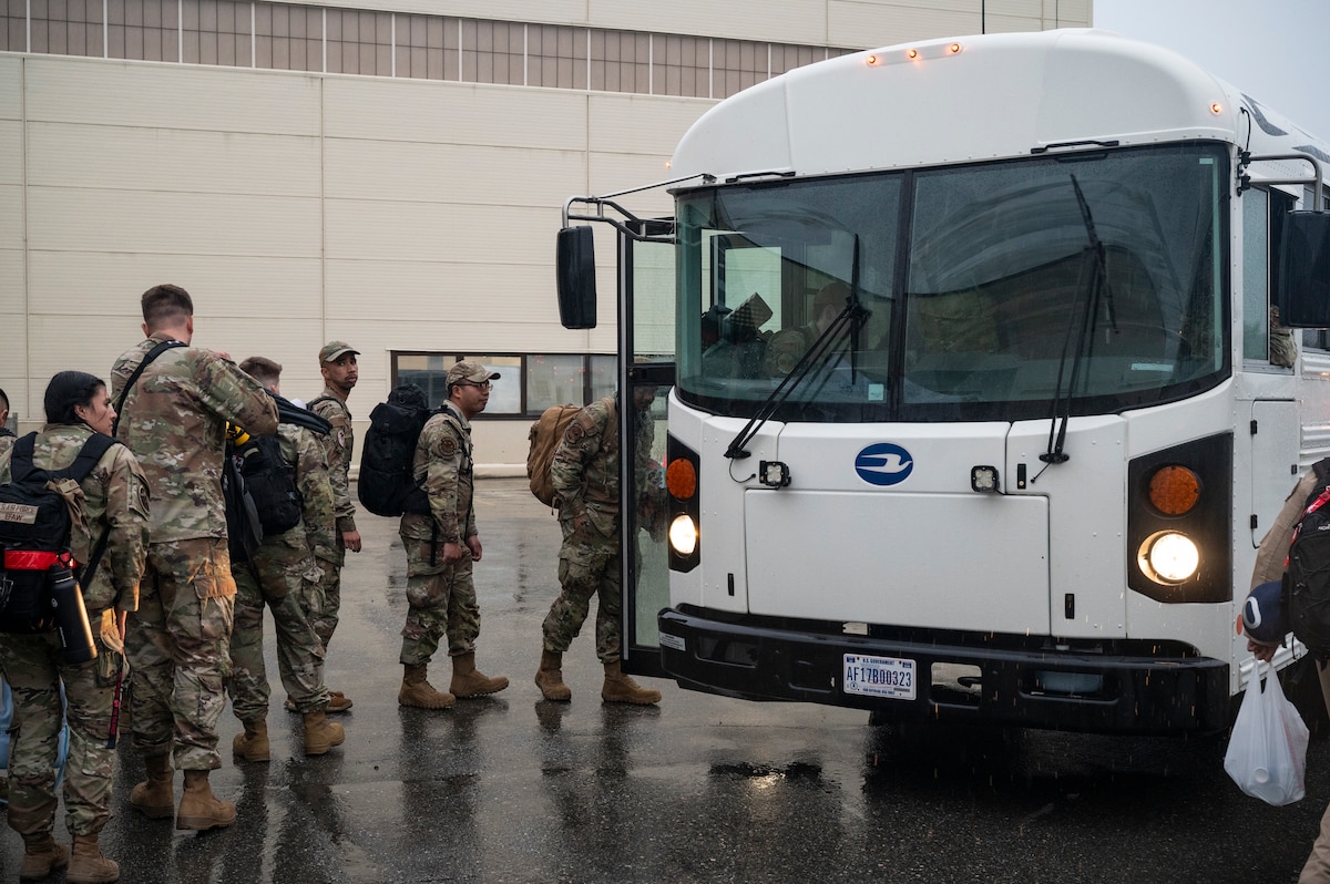 Members from 3rd Wing and 477th Fighter Group depart JBER to U.S ...