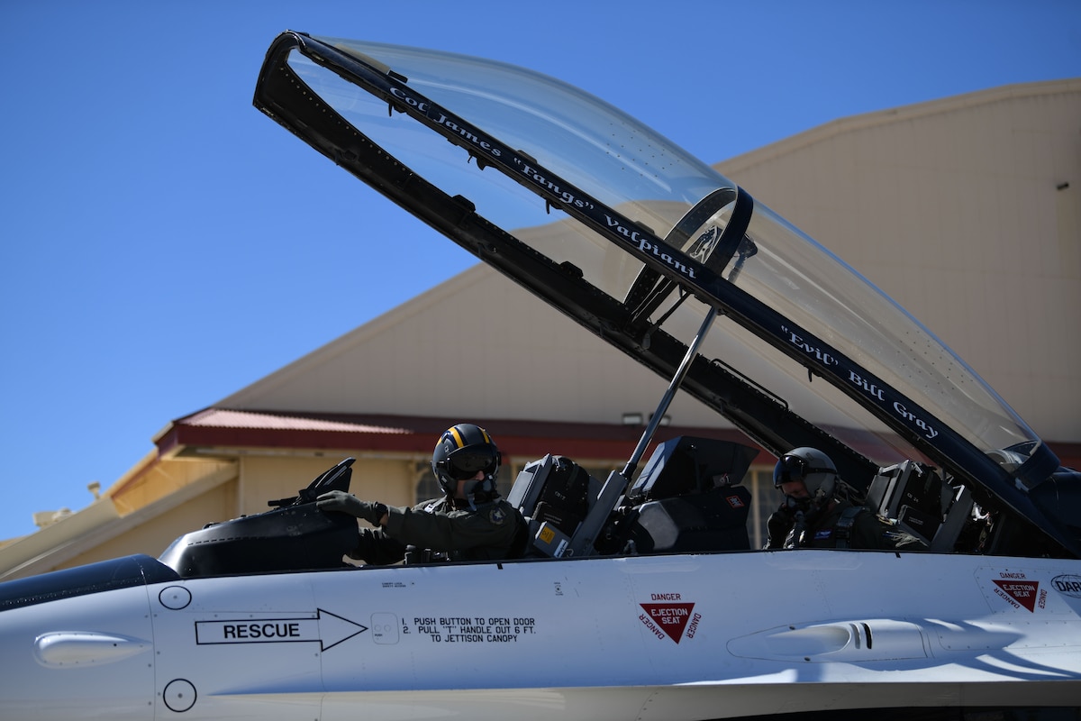 Cain takes first flight as AFTC commander > Air Force Test Center > News
