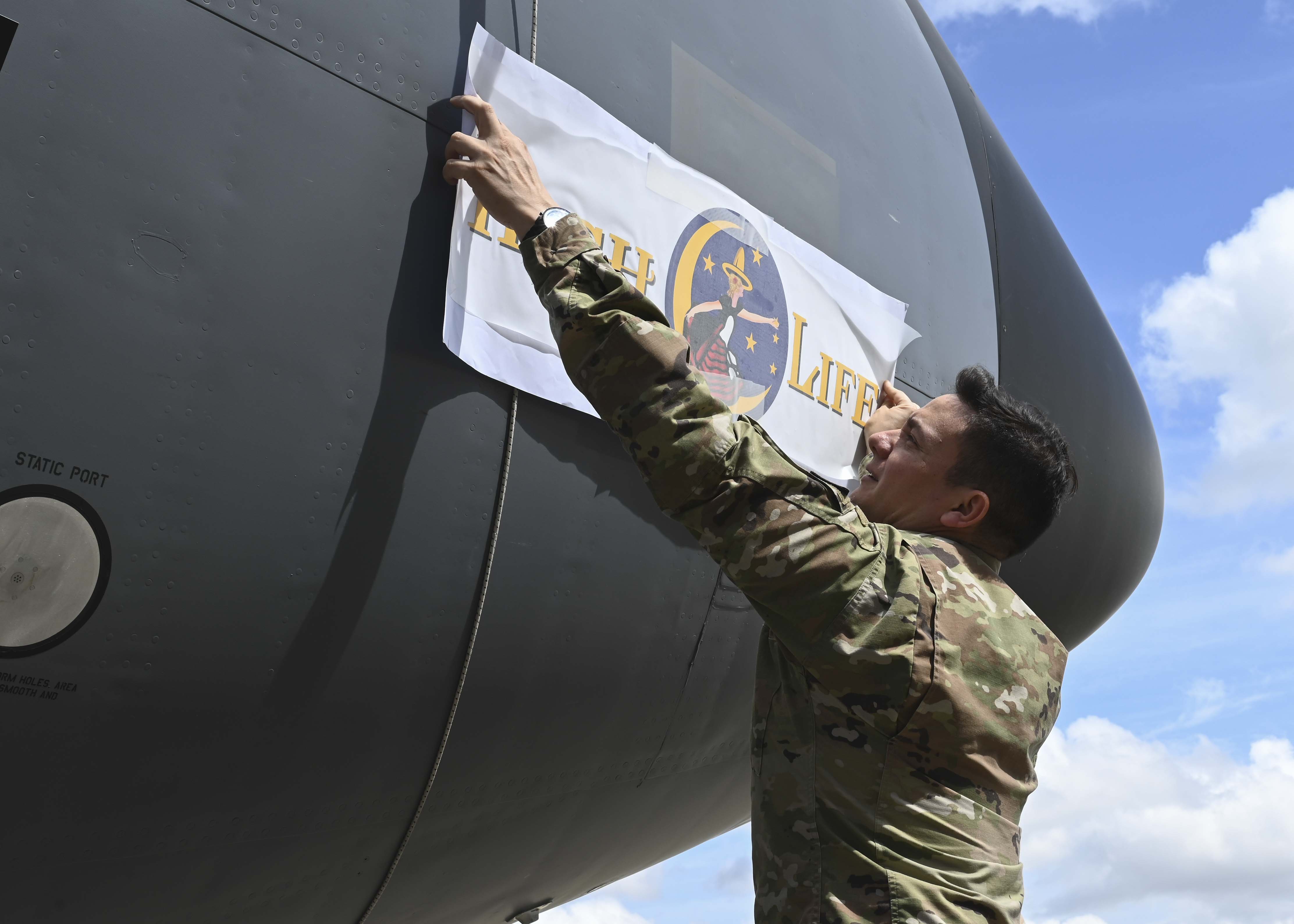 RAF Mildenhall honors 100th ARW heritage with HighLife nose art > Royal ...