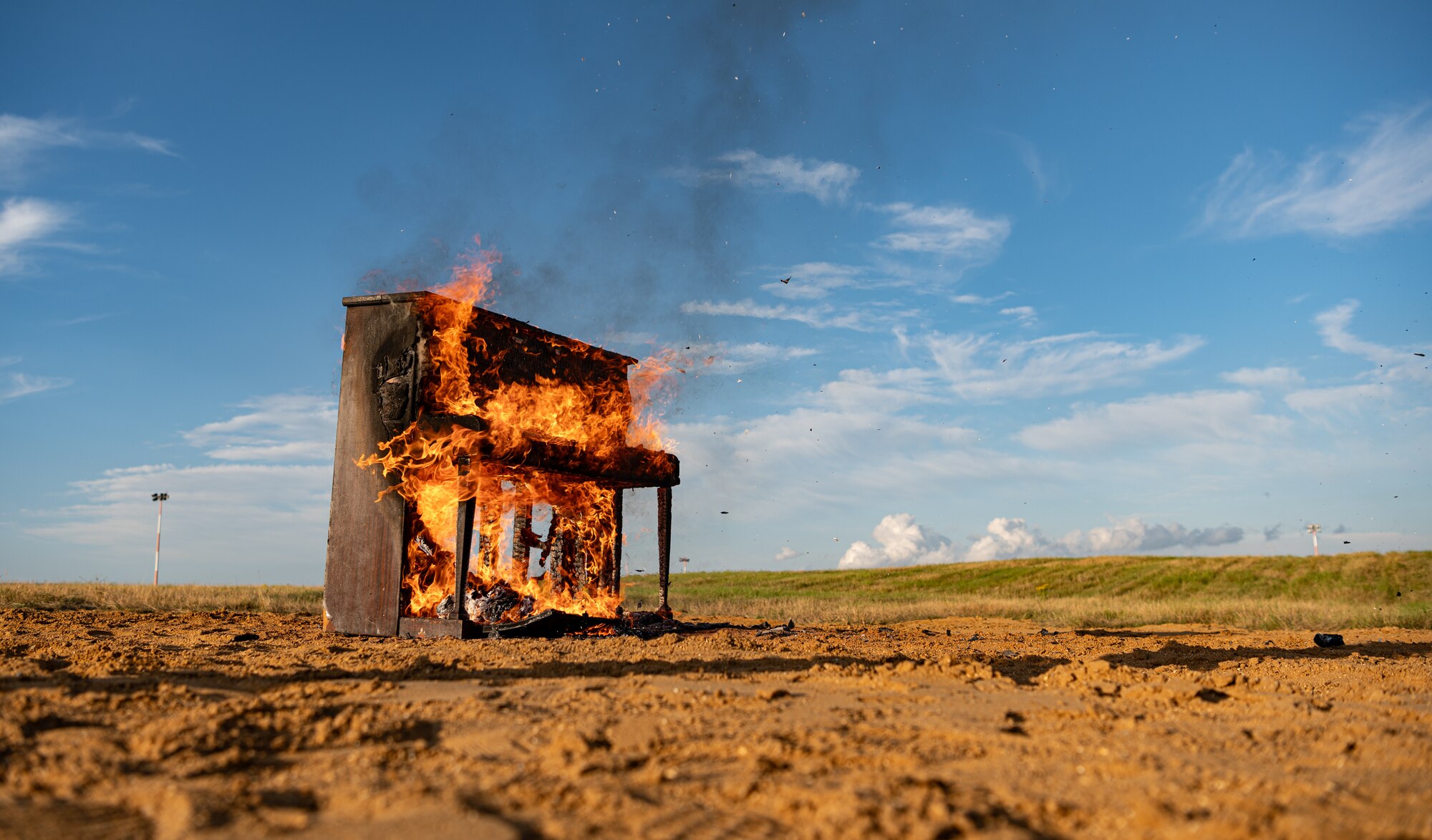 Piano burn concludes RAF Mildenhall Heritage Day > Royal Air Force ...