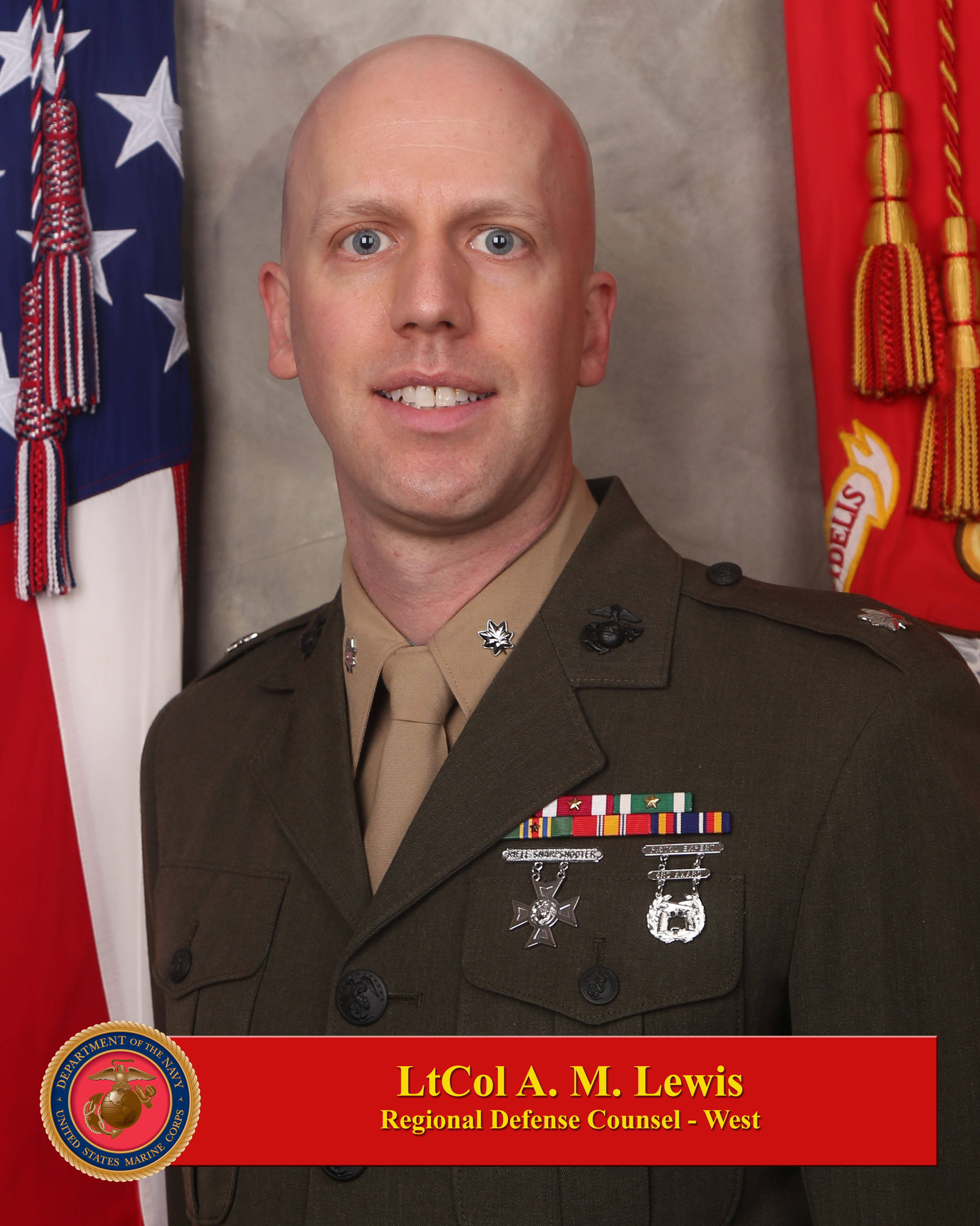Lieutenant Colonel Andrew M. Lewis > Marine Corps Defense Services Organization > Biography