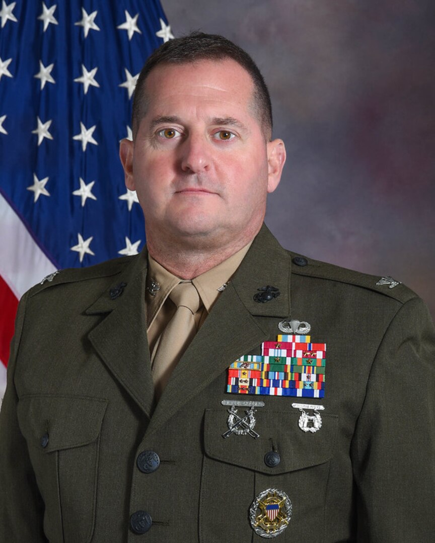 Col G. John David, USMC > The Eisenhower School > Leader-Bio