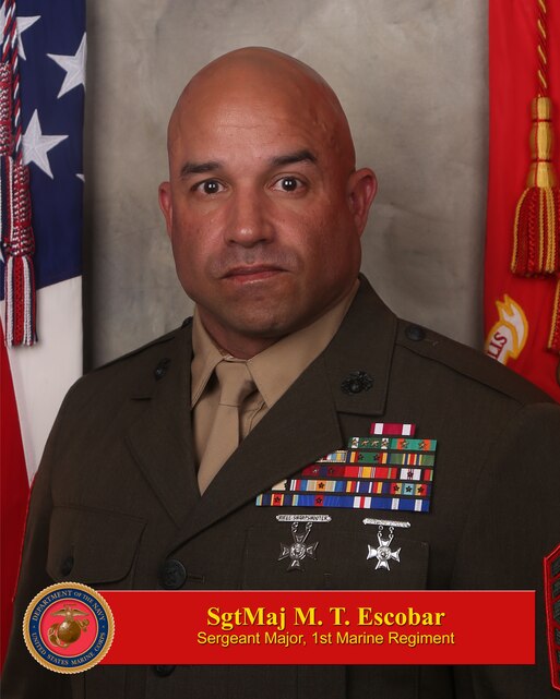 SgtMaj M.T. Escobar > 1st Marine Division > Biography