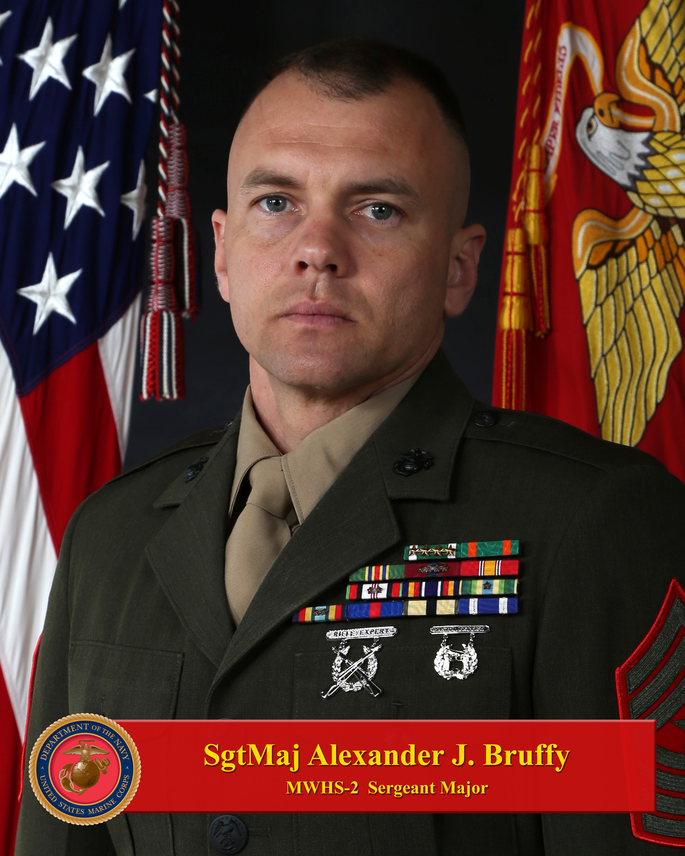 Sergeant Major Alexander J. Bruffy > 2nd Marine Aircraft Wing > Command Biography