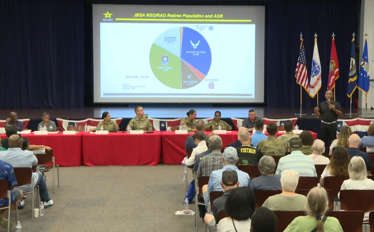 Retired military town hall