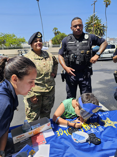 Department of the Air Force Police Officers Connect with Military Youth ...