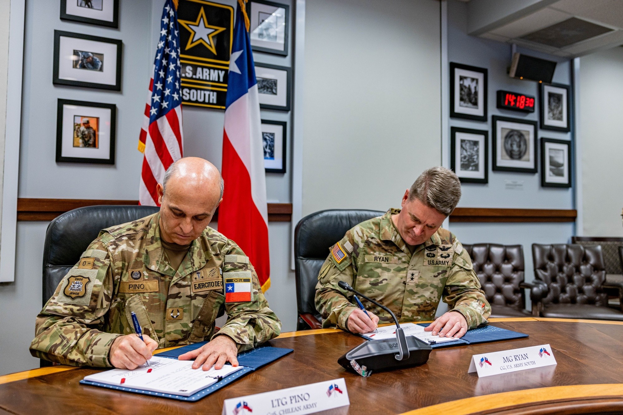 U.S., Chilean army staff talks reinforce partnership with signing of ...