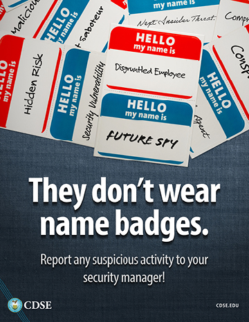 Security Name Tag > Center for Development of Security Excellence ...