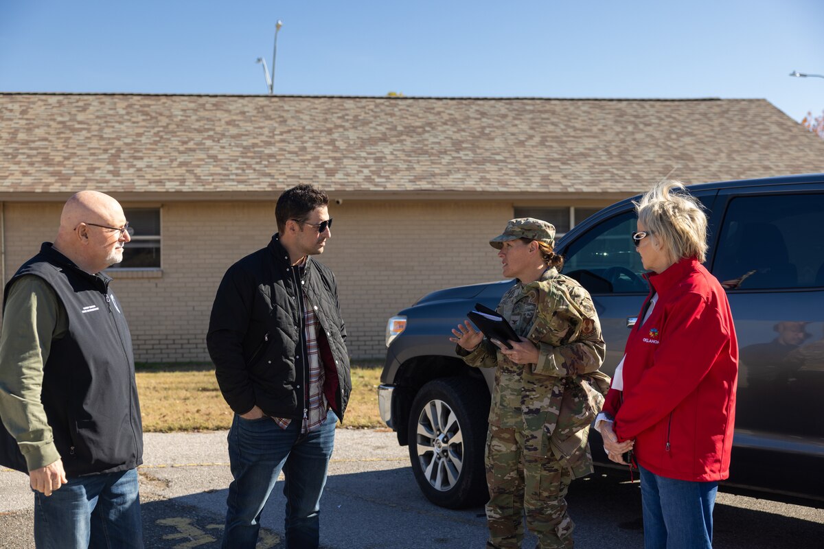 Tinker Cares: Tinker Commander visits Choctaw after severe tornado ...