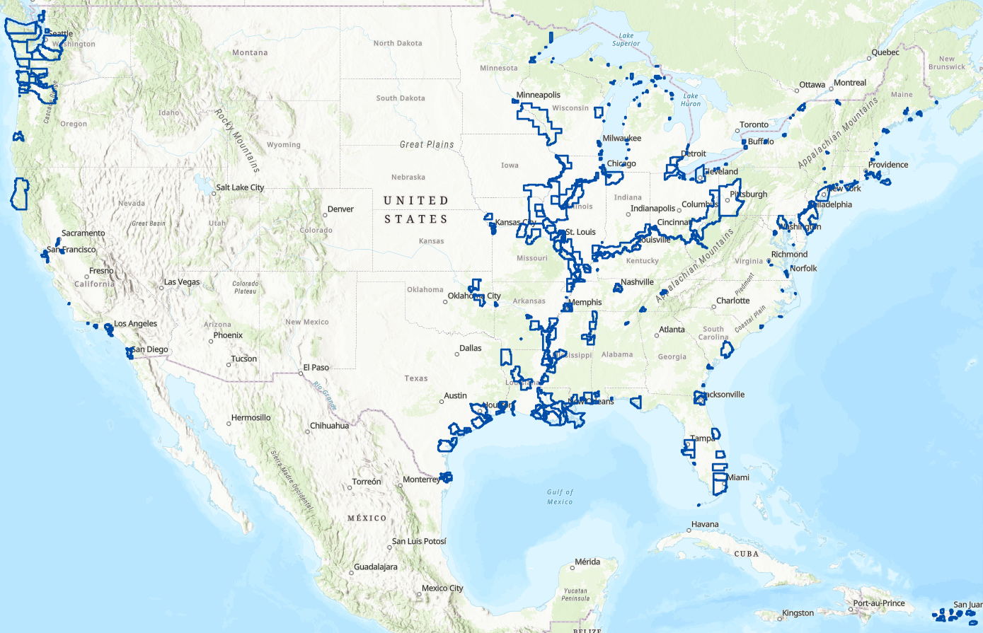 Ports and Port Stat Areas - Process Description > Institute for Water ...