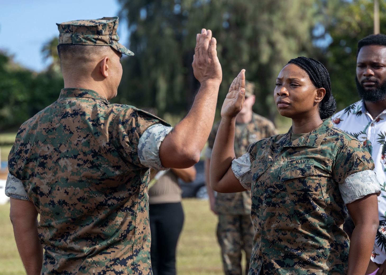 From Marine green to Navy blue - 16-year Marine Corps veteran becomes ...