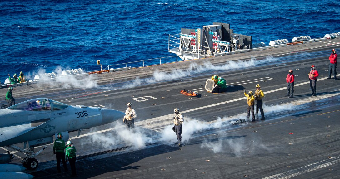 USS Carl Vinson (CVN 70) Conducts Routine Flight Operations in the ...