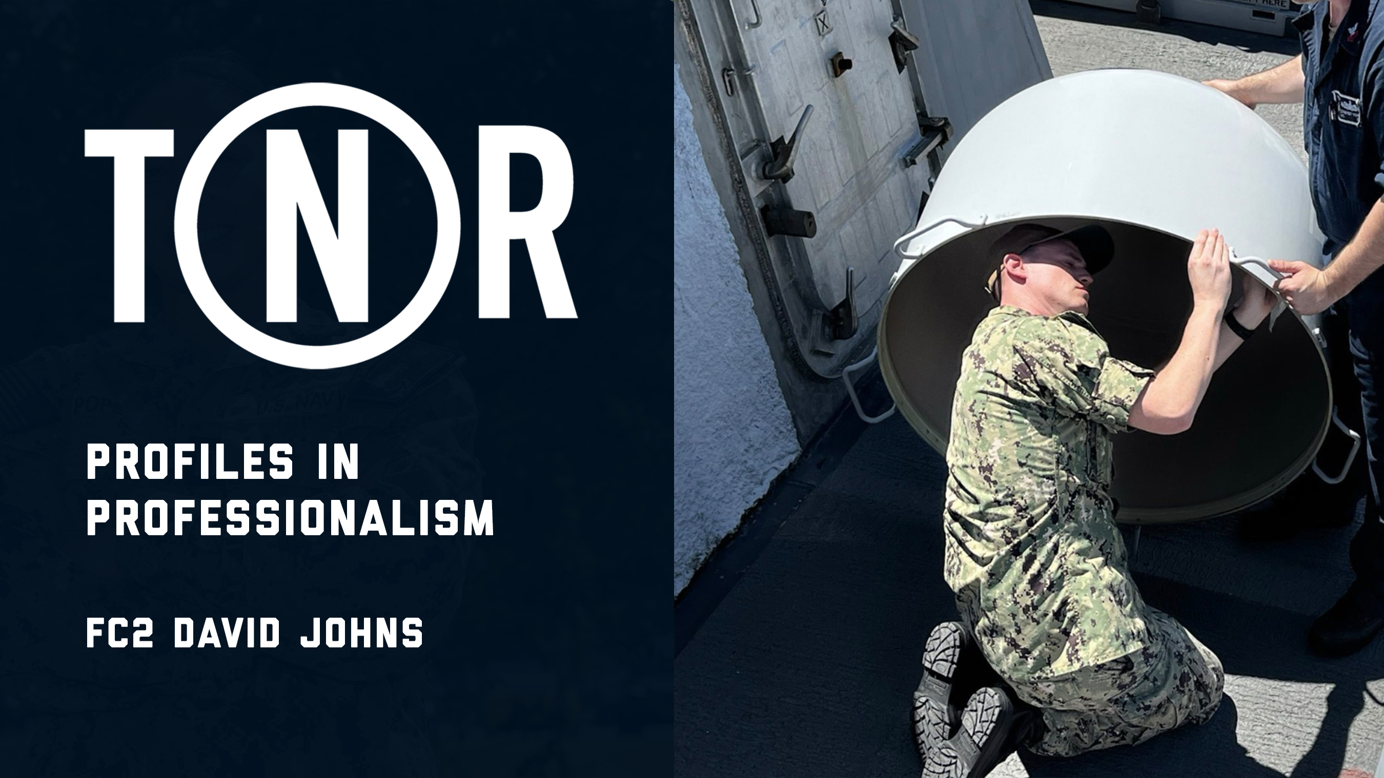 Profiles in Professionalism: Fire Controlman Second Class David Johns ...