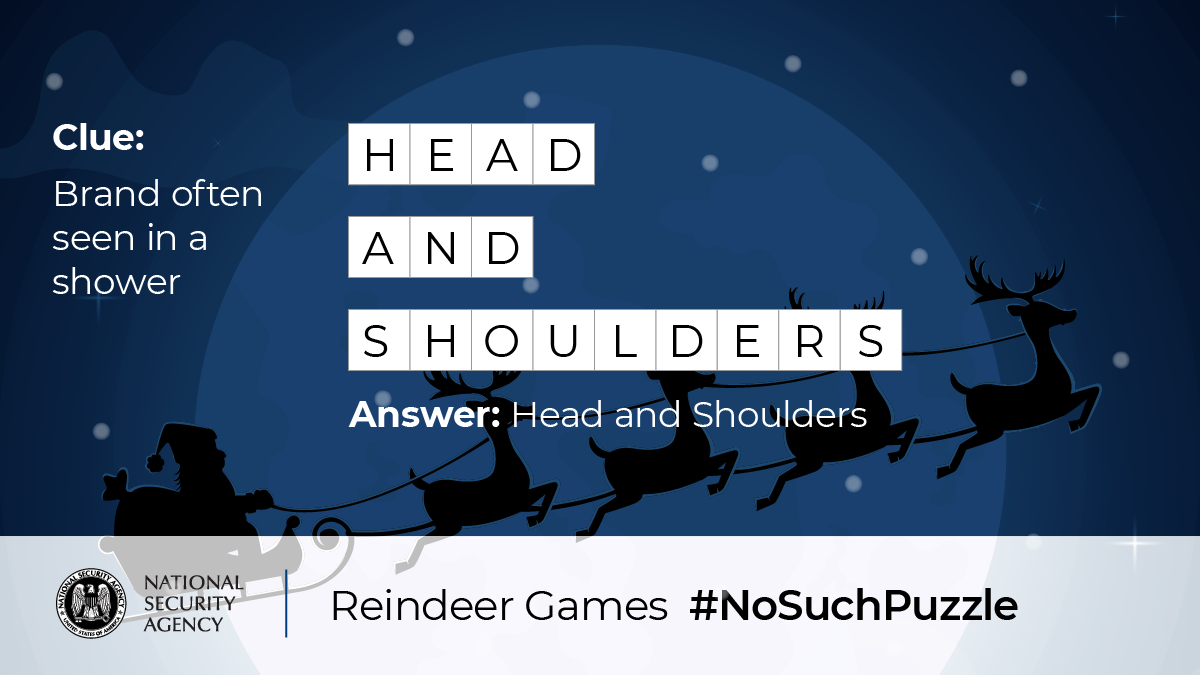No Such Puzzle: Reindeer Games > National Security Agency/Central ...