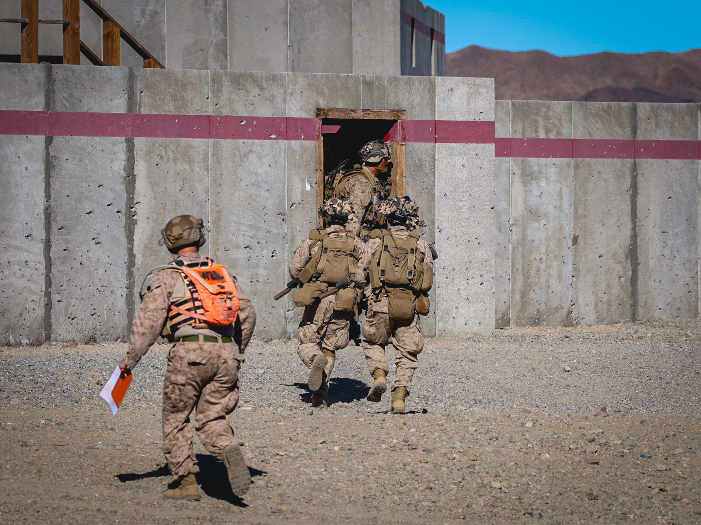 U.S. Marines with 2nd Battalion, 23rd Marine Regiment, conduct a ...