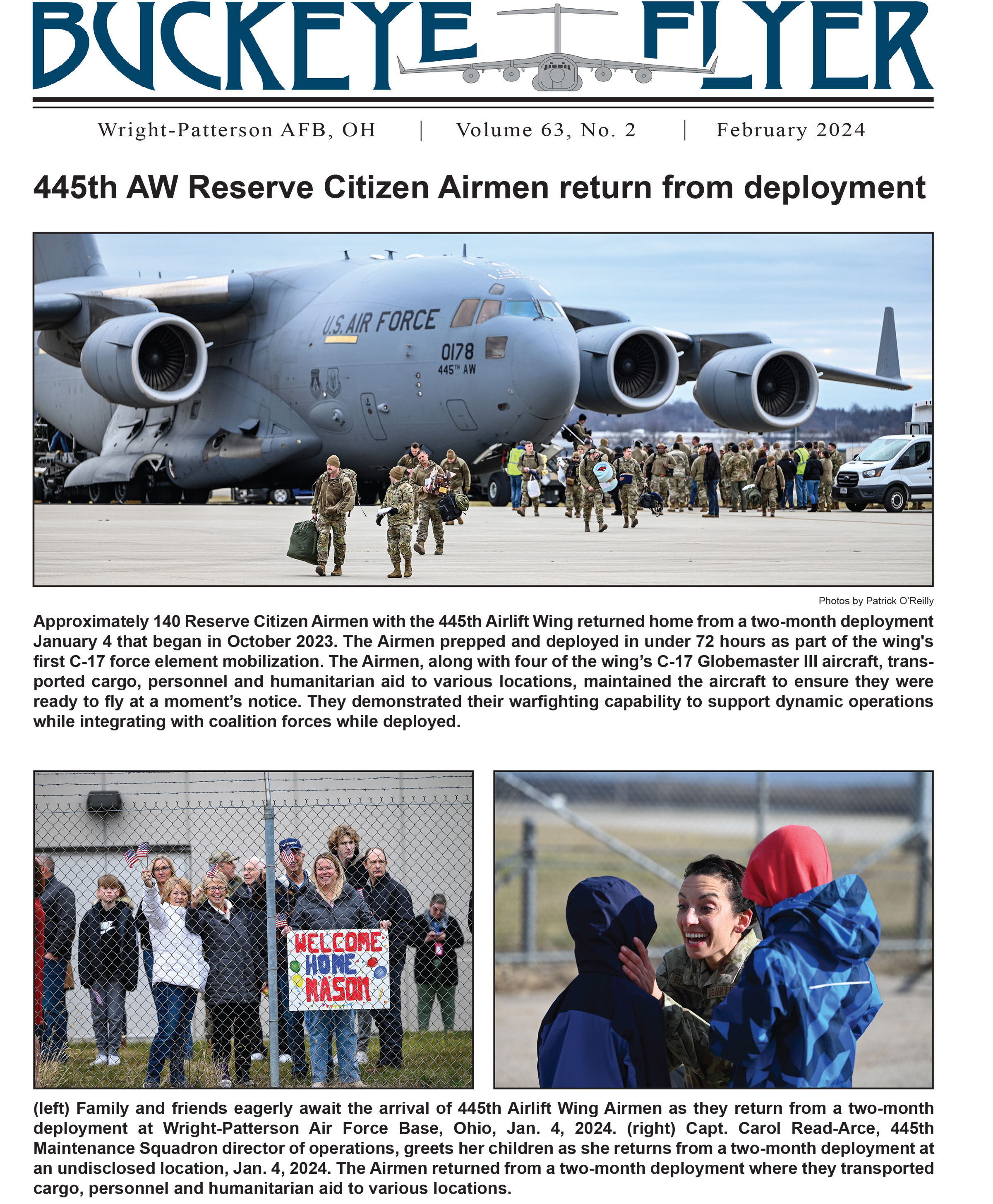 February Buckeye Flyer Now Available 445th Airlift Wing Article Display