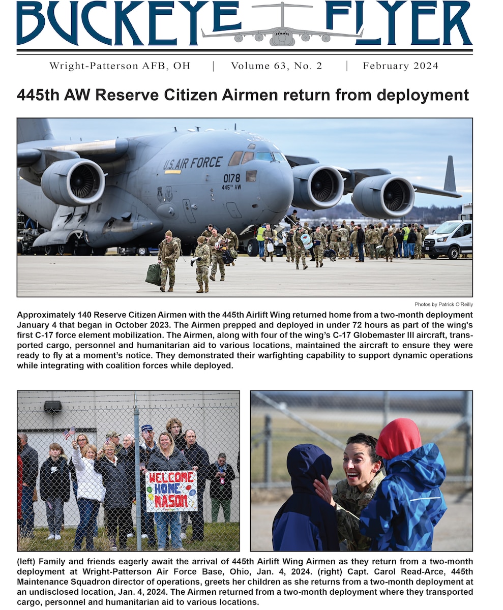 February Buckeye Flyer now available > 445th Airlift Wing > Article Display