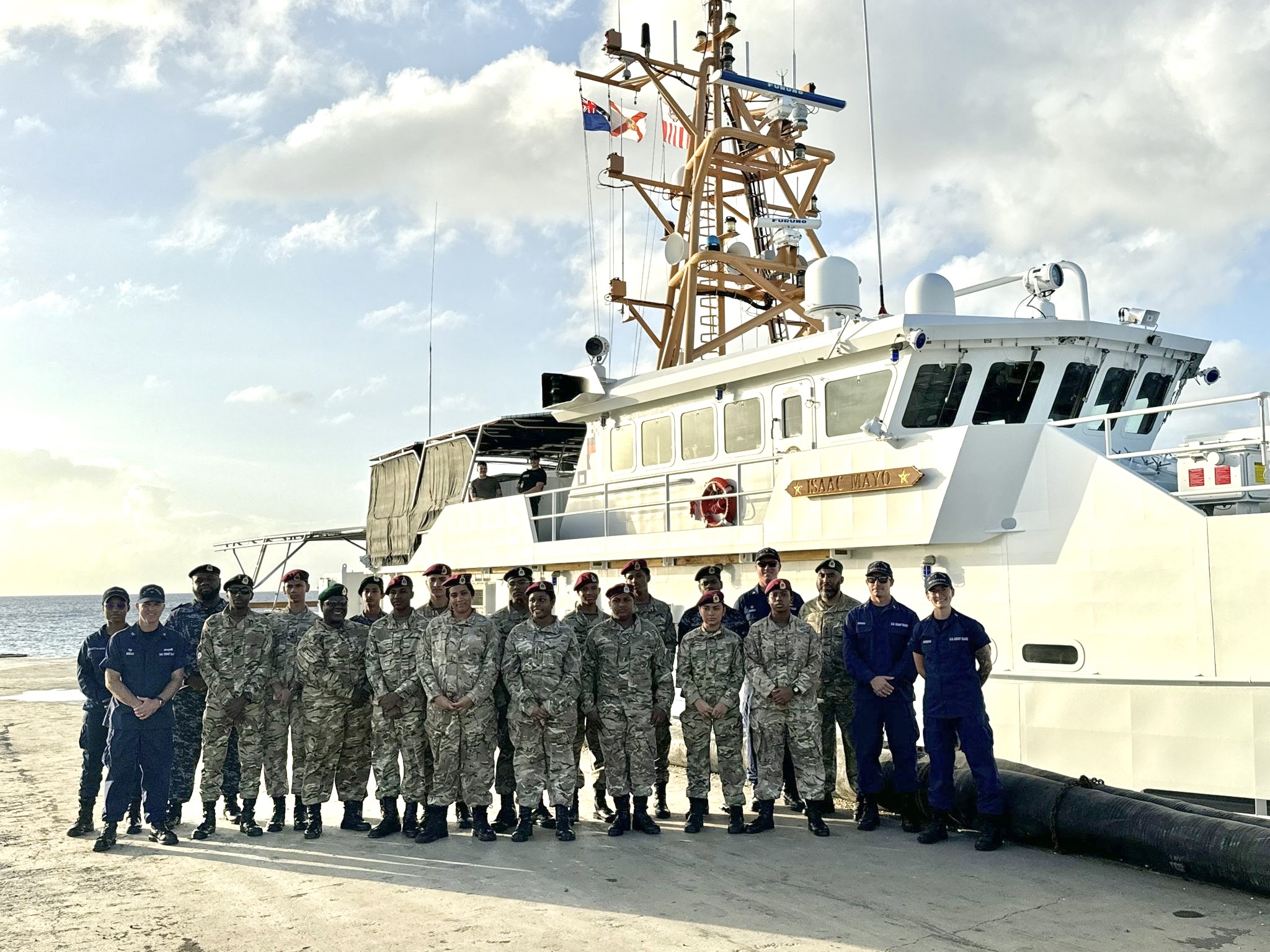 U.S. Coast Guard Cutter Isaac Mayo crew conducts engagements with ...
