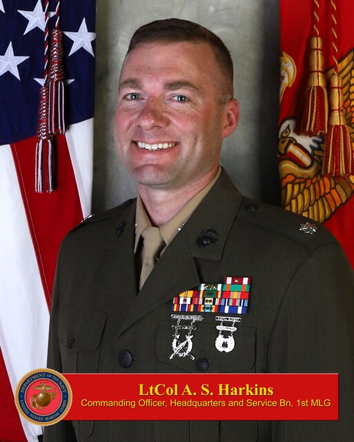 Lieutenant Colonel Andrew S. Harkins > 1st Marine Logistics Group > Leaders