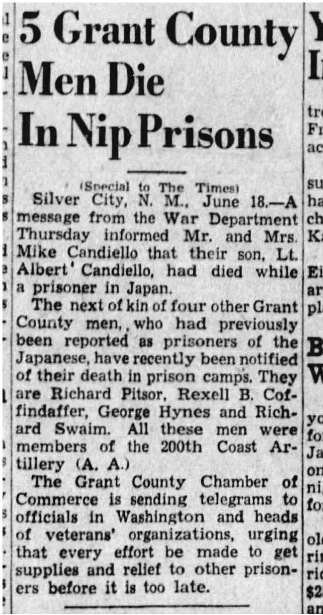 Soldier Accounted for from WWII (Pitsor, R.) > Defense POW/MIA ...