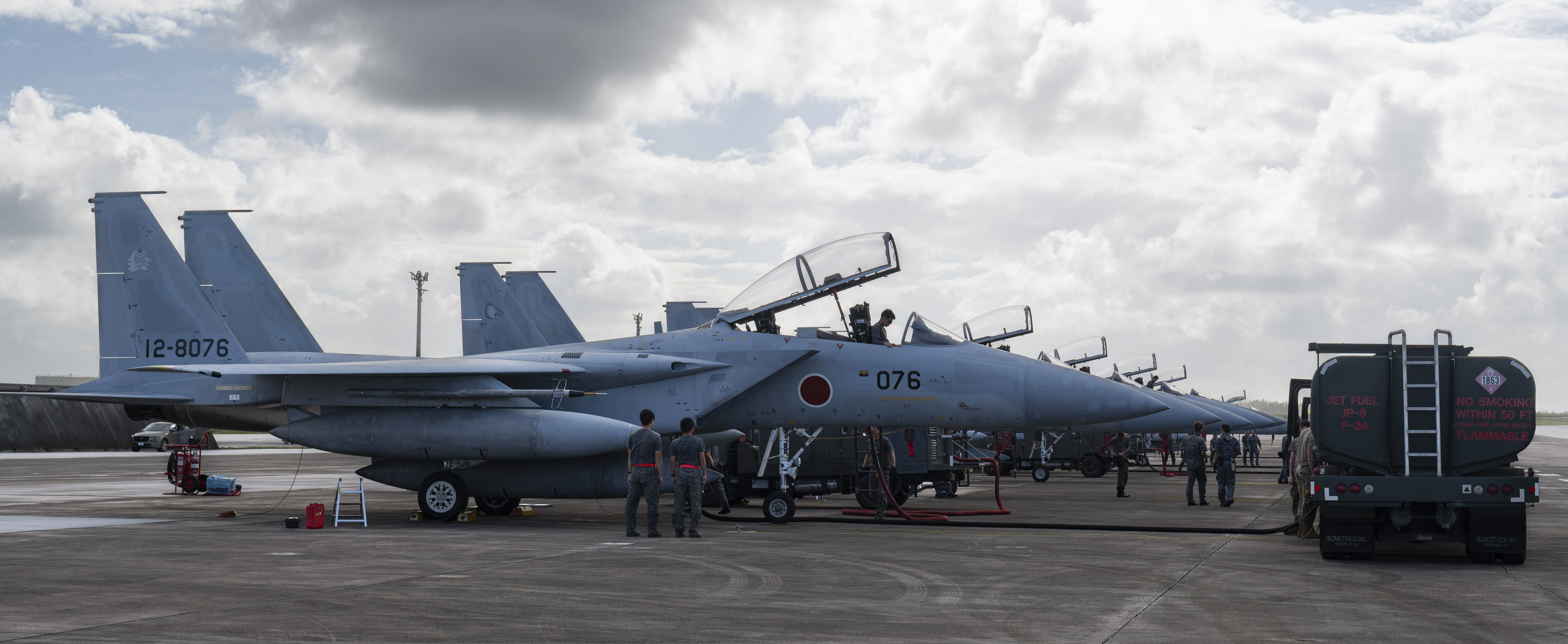 JASDF F-15J Eagles arrive at Andersen AFB for Cope North 24 > Pacific Air Forces > Article Display