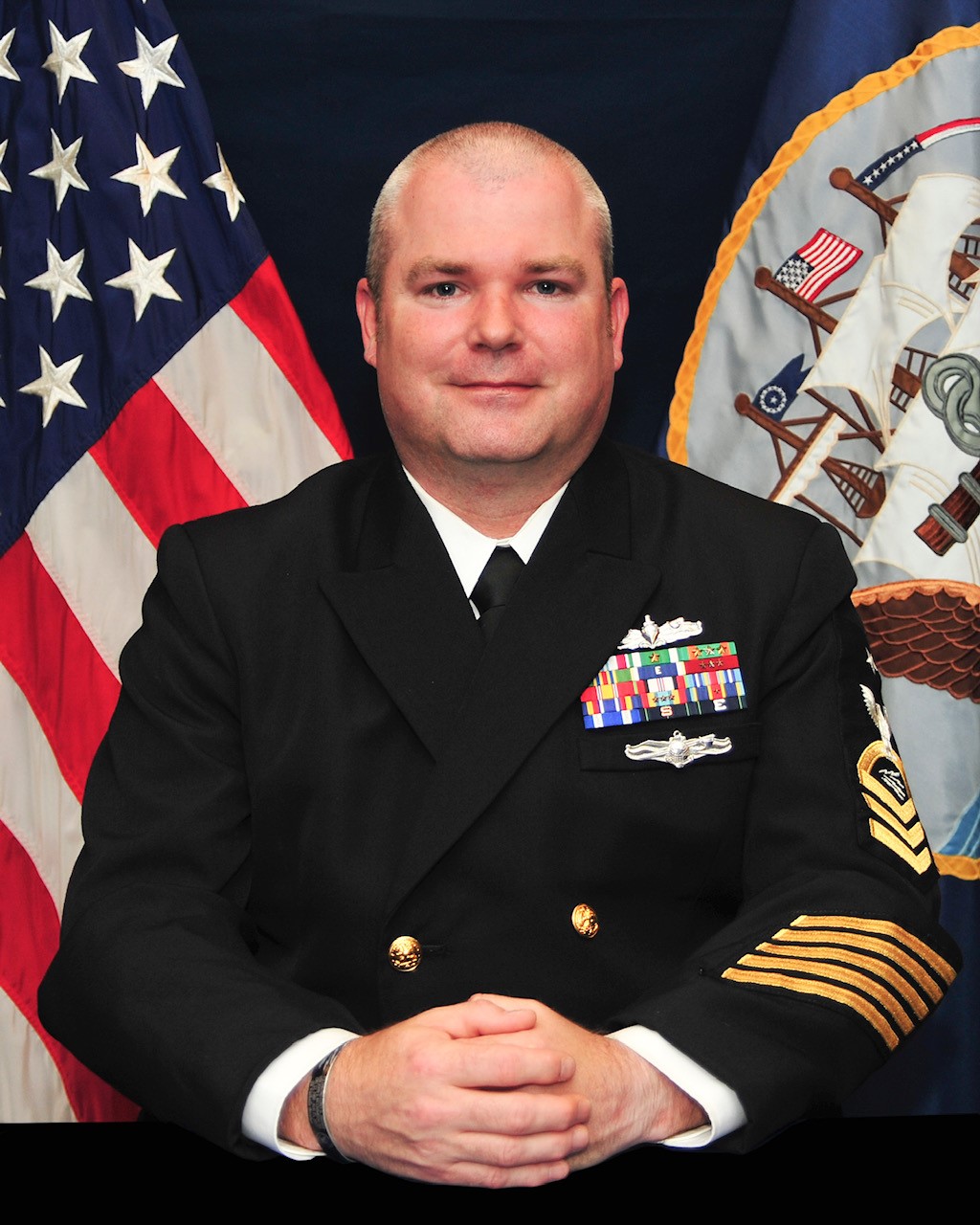 Senior Chief Information Systems Technician Shawn P. Beiser, Senior Chief Officer in Charge ...